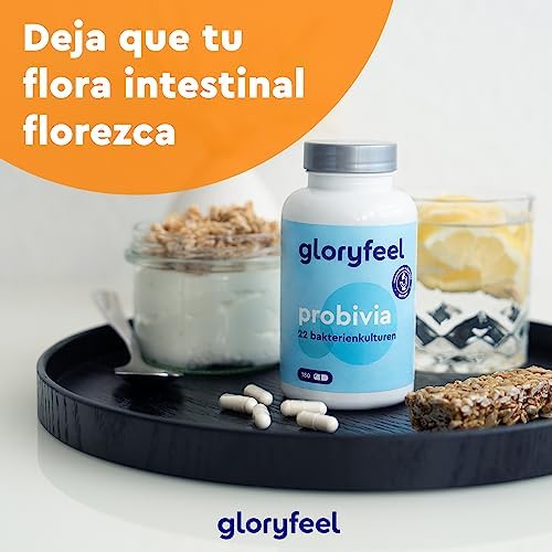 gloryfeel® Probióticos y prebióticos intestinales - 180 cápsulas con ...